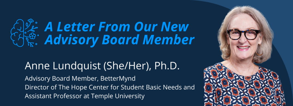 A Letter From Our New Advisory Board Member, Anne Lundquist (She/Her ...